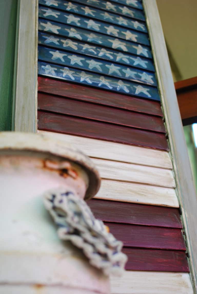 4th of July Re-purposed Shutter - A Well Purposed Woman
