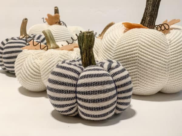 How to Make Fabric Pumpkins from Old Sweaters - A Well Purposed Woman