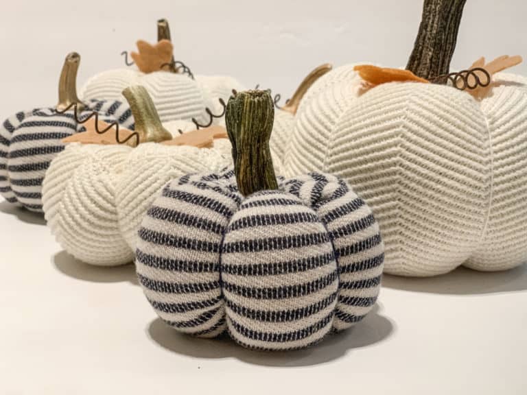 How to Make Fabric Pumpkins from Old Sweaters - A Well Purposed Woman