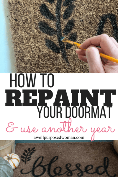 Doormat Repainting Tutorial: How to Make Your Doormat Last Forever - A ...