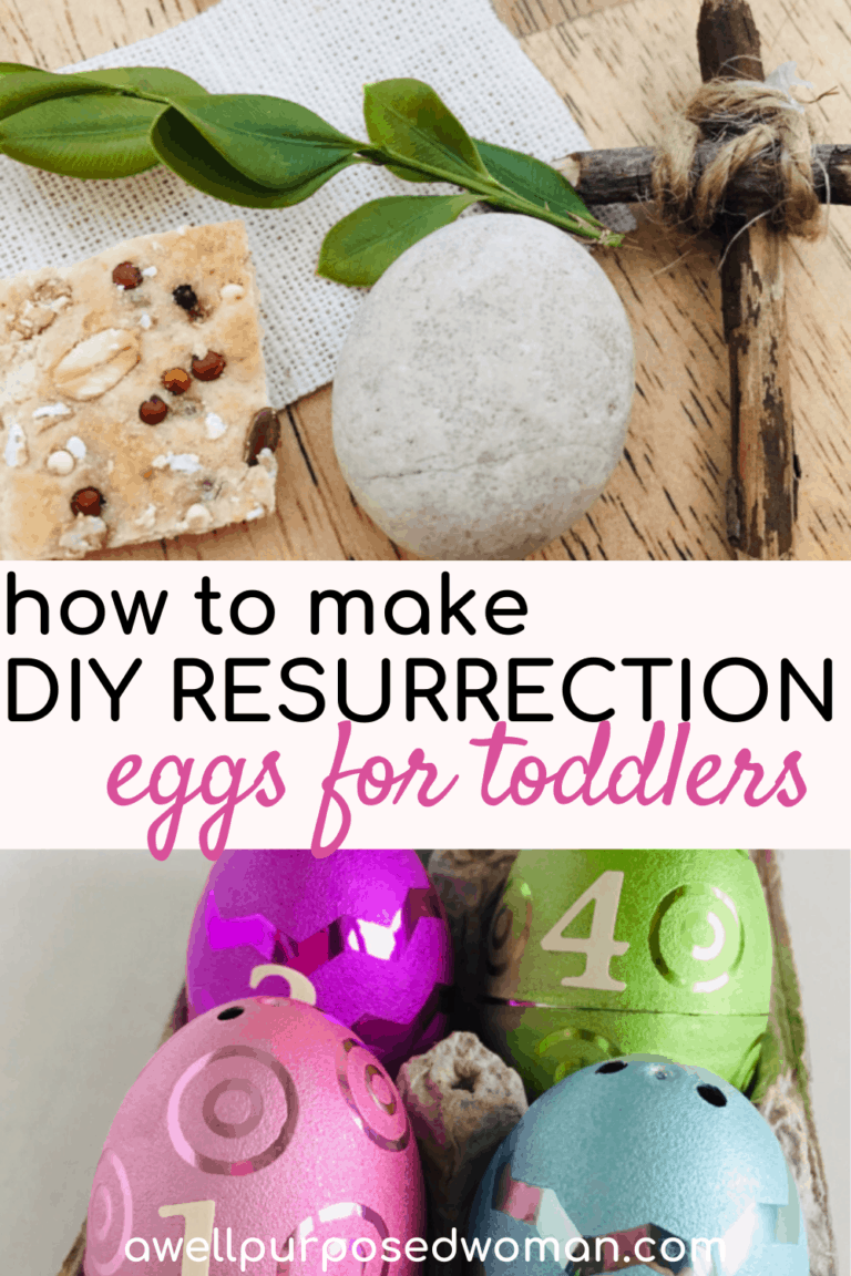How to Make DIY Resurrection Eggs Free Printable for Toddlers - A Well ...