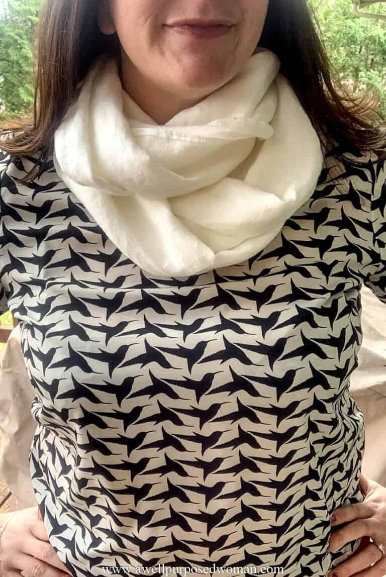 How to Make a Nursing Scarf - A Well Purposed Woman