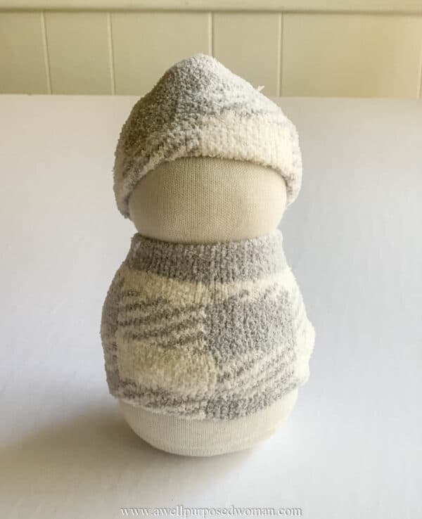 How to Make a Sock Snowman from Old Socks - A Well Purposed Woman