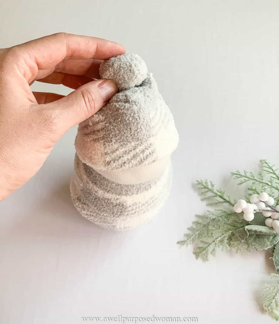 How to Make a Sock Snowman from Old Socks - A Well Purposed Woman
