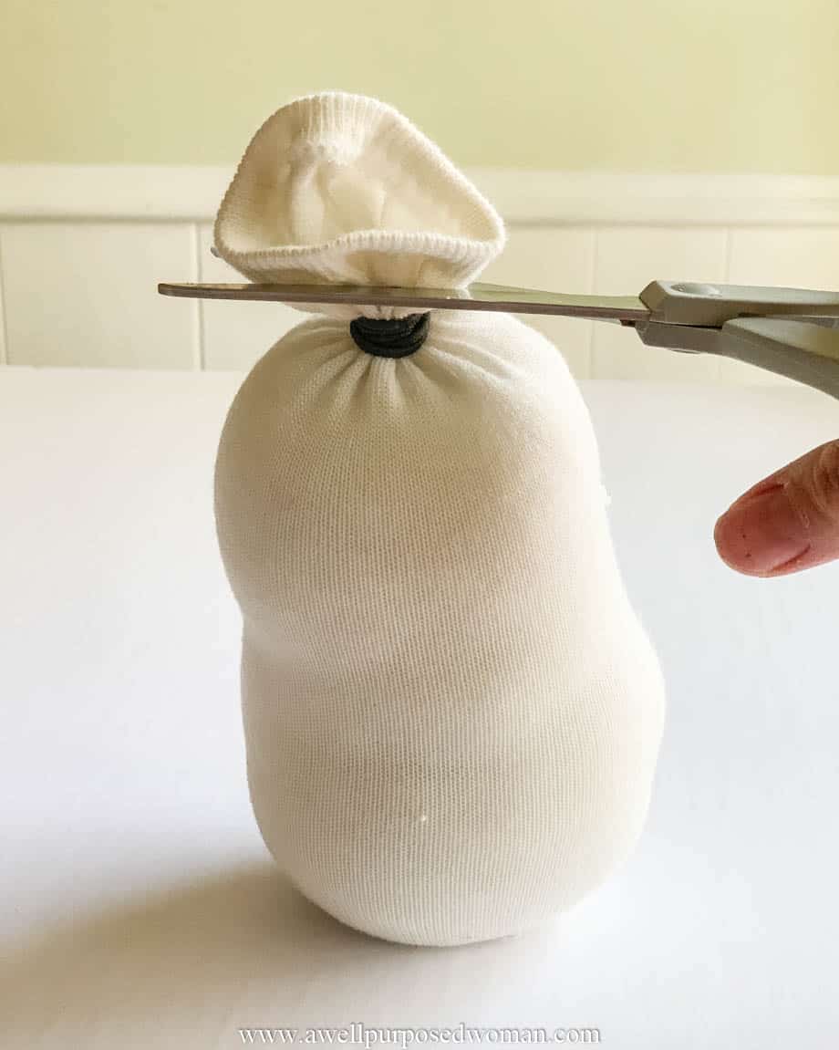 How to Make a Sock Snowman from Old Socks - A Well Purposed Woman