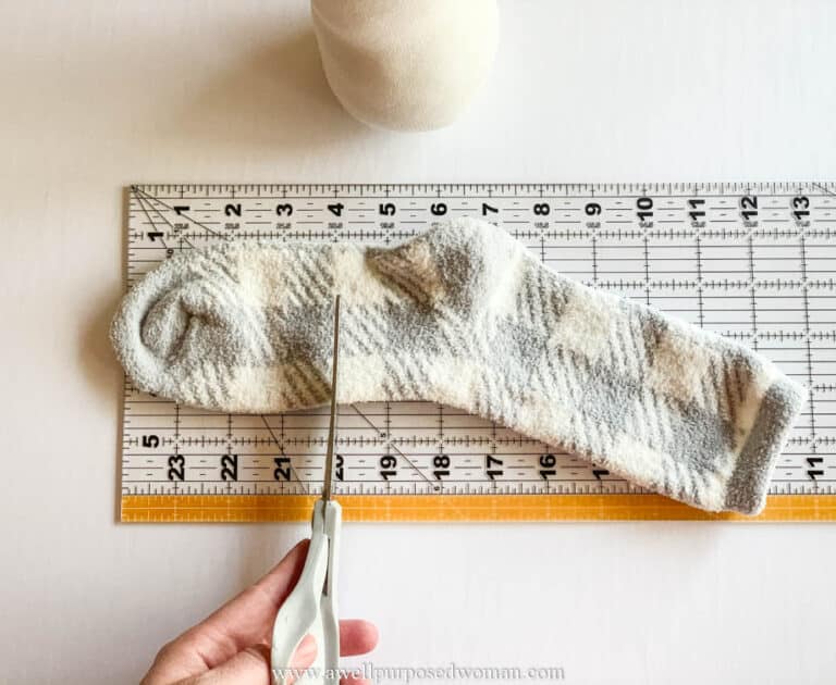 How to Make a Sock Snowman from Old Socks - A Well Purposed Woman