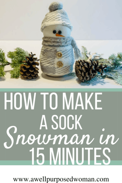 How to Make a Sock Snowman from Old Socks - A Well Purposed Woman