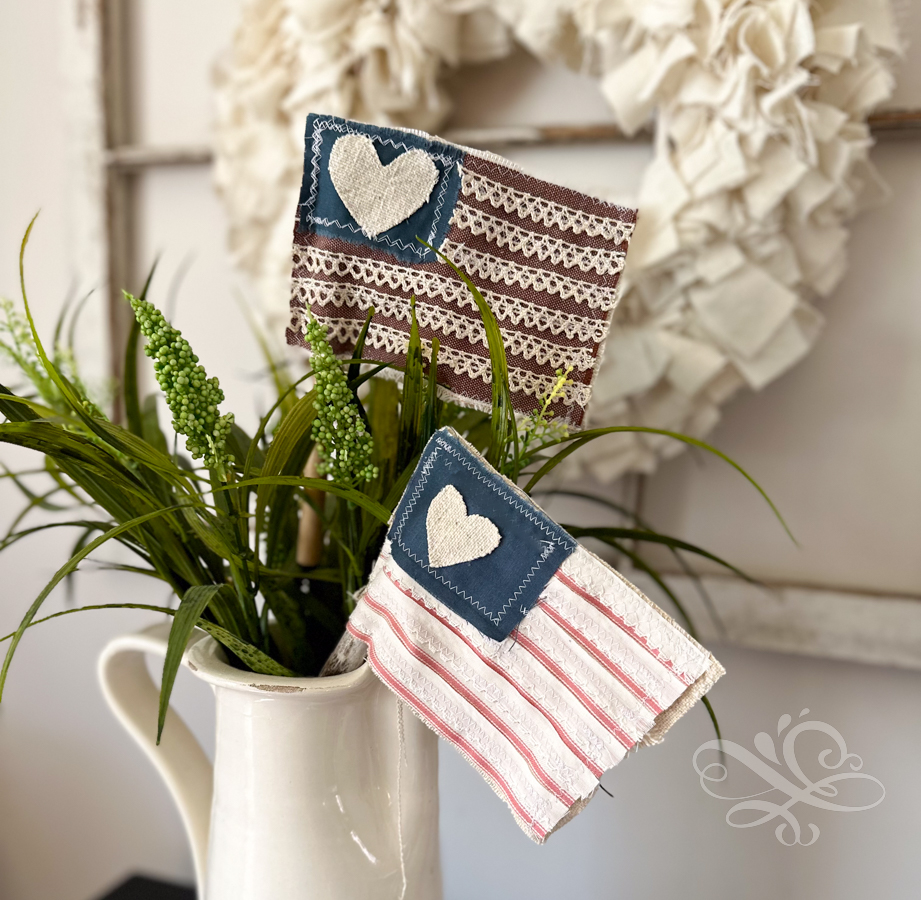 How to Make Cute Fabric American Flags from Scraps - A Well Purposed Woman