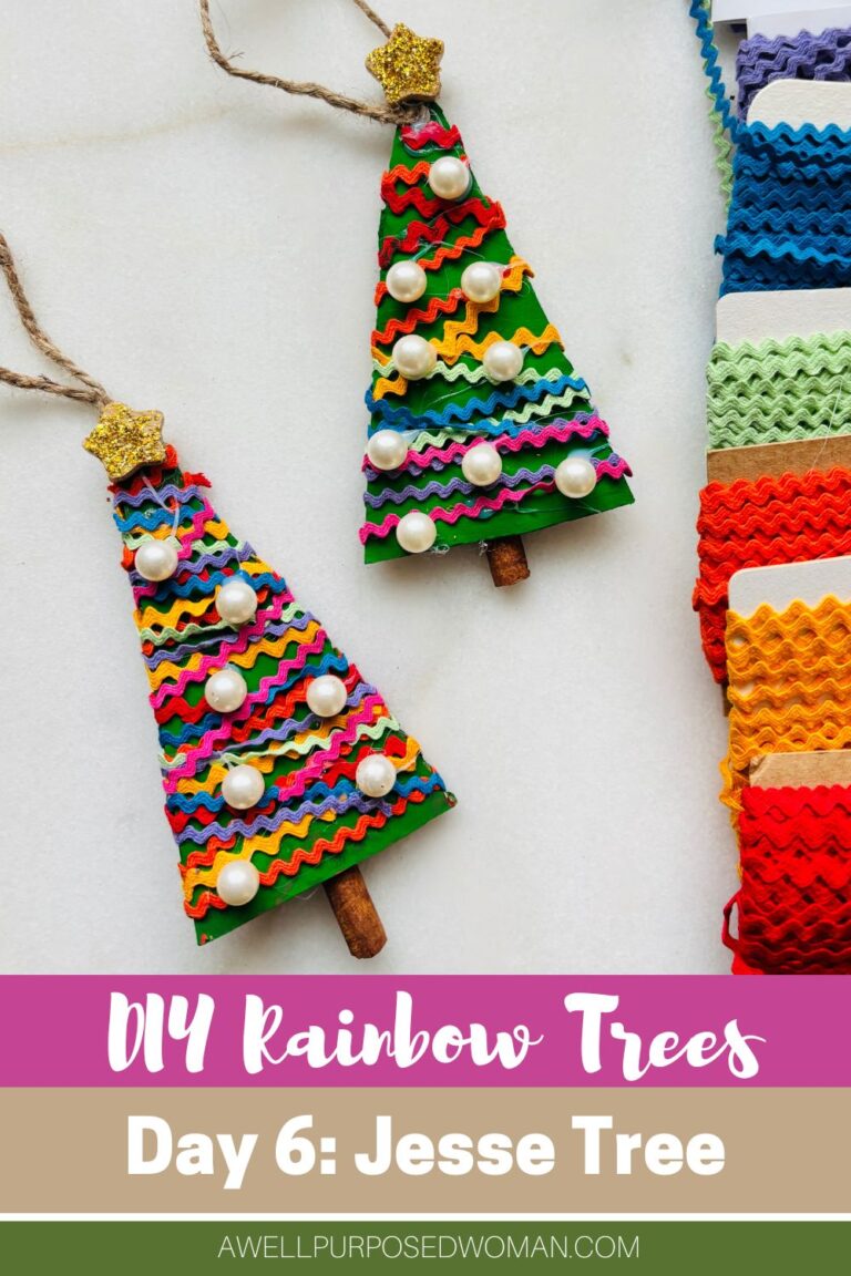 How to Make DIY Colorful Rainbow Christmas Trees - A Well Purposed Woman