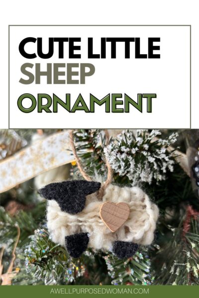 How to Make a Cute Little Sheep Ornament: Jesse Tree Day 5 - A Well ...